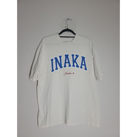 Inaka Power | Shirts | Inaka Adult Size Large Cream Short Sleeve ...